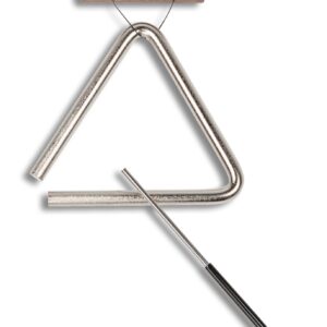 TreeWorks Chimes TRE-HS06 Made in USA Solid Steel 6" Studio-Grade Triangle with Beater and Holder (VIDEO)