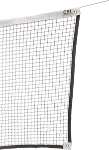 cannon sports professional badminton net for indoor/outdoor tournament with steel cable rope, 21 ft