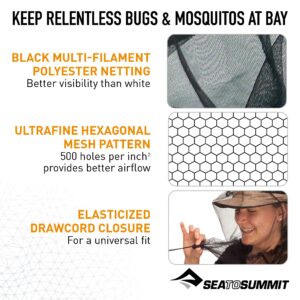 Sea to Summit Permethrin-Treated Mosquito Head Net Mesh Face Cover for Insects and Bugs