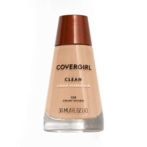 covergirl clean makeup foundation creamy natural 120, 1 oz (packaging may vary)