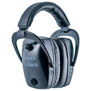 pro ears pro tac slim ​gold ear muffs, military grade electronic hearing protection & amplification, dlsc tech, made in usa