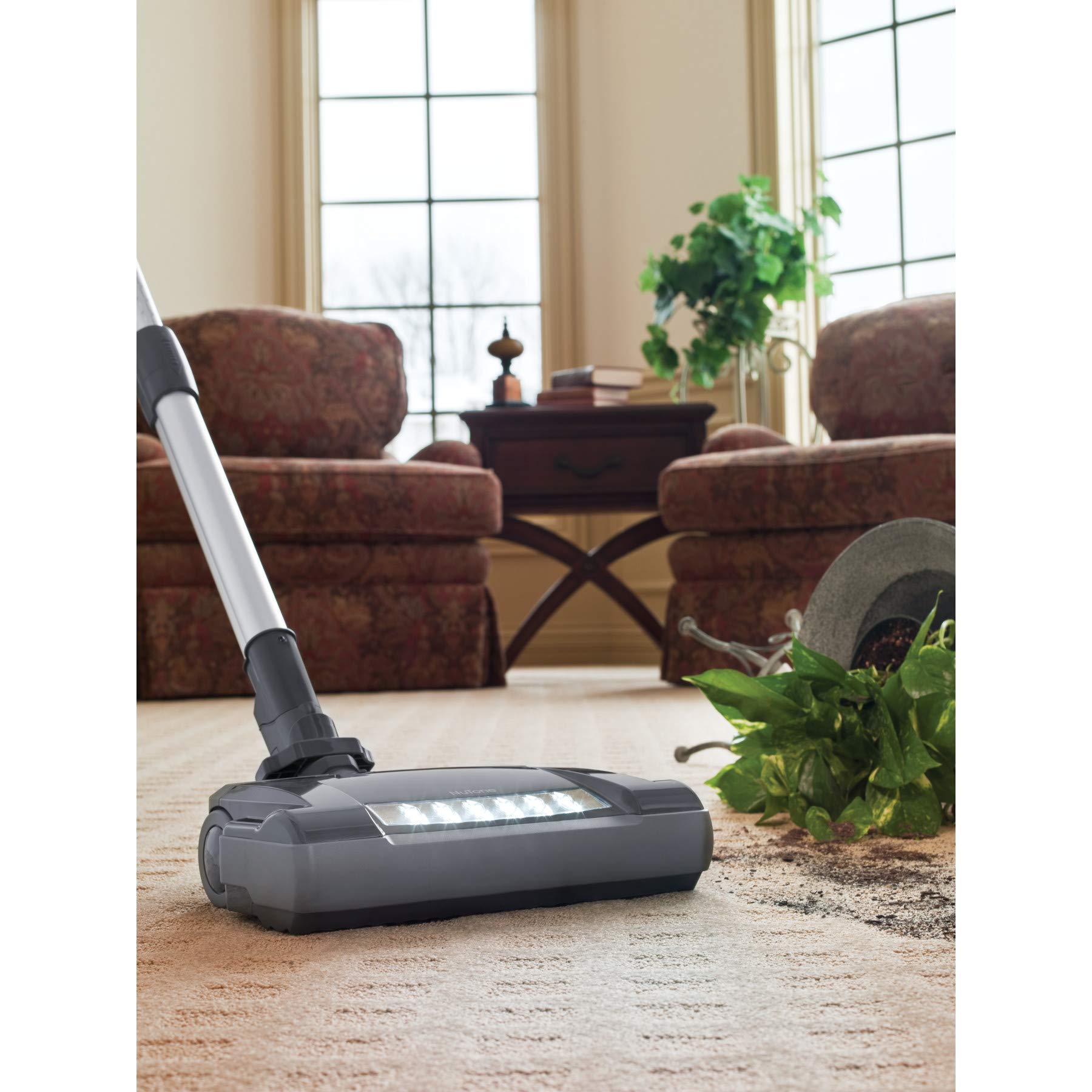 Broan-NuTone CT700 Deluxe Electric Power Brush With Built-In LED Lights for Central Vacuums, 14" Width , Black