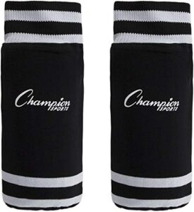 champion sports sl4b youth sock style soccer shin guards - ages 4-6, black, small