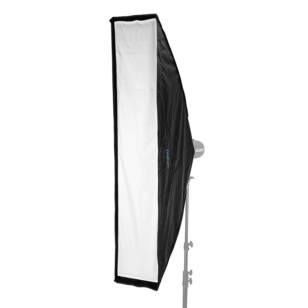 Pro Studio Solutions EZ Pro Beauty Dish Strip Box softbox 12"x56" with Speedring insert, for Balcar, White Lightning, Lighting, X800, X1600, X3200 Strobe Flash Light, Speed Ring, Soft Box