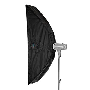 Fotodiox EZ-Pro 12x56in Quick Collapse Softbox Compatible with Select Speedotron (Black/Brown Line) Bayonet Mount Studio Flash Units