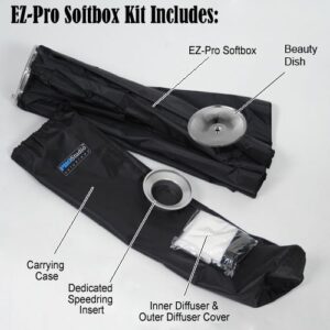 Fotodiox EZ-Pro 12x56in (30x140cm) Strip Softbox - Quick Collapsible Softbox with Profoto Insert