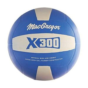 macgregor rubber volleyball, royal/white