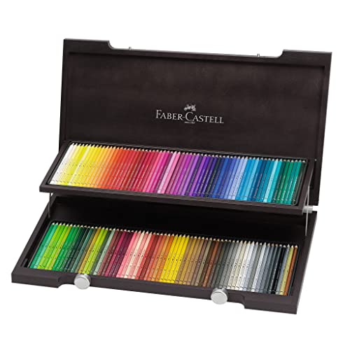 Faber-Castell Art & Graphic Albrecht Dürer Watercolour Pencil, Multicoloured, Wooden Case Of 120, For Art, Craft, Drawing, Sketching, Home, School, University, Colouring