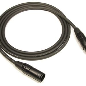 Kirlin 25FT Professional Mic Cables - Black - XLR / XLR - 2 PACK