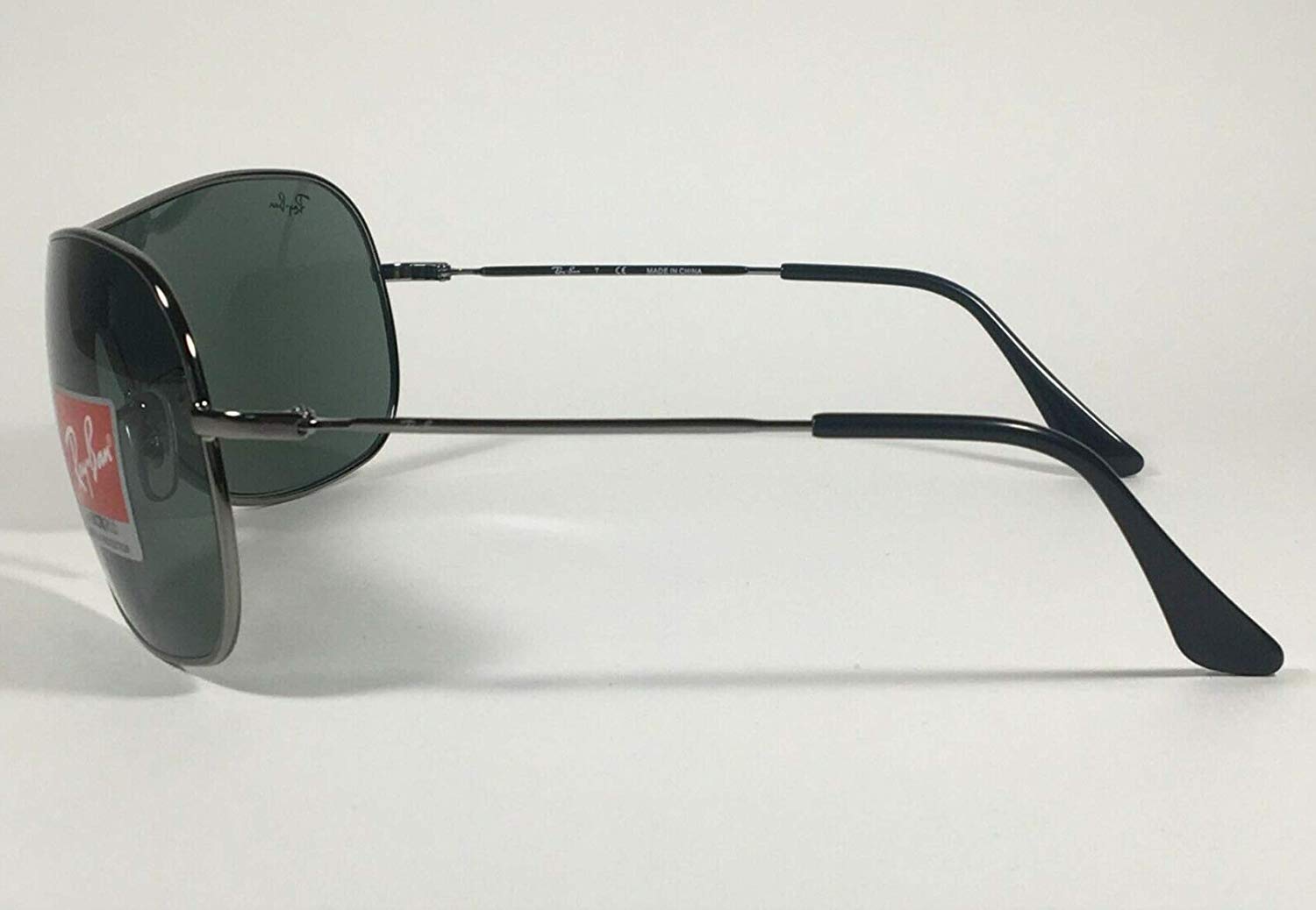 Ray-Ban Highstreet RB3211 col. 004/71 Sunglasses Gunmetal w/Green Lens 38mm