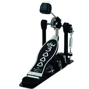 Drum Workshop, Inc. 3000 Series Pedals Bass Drum, Black and Silver, Single (DWCP3000)