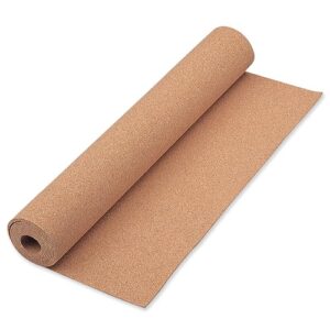 quartet cork rolls, strips, 24 x 48 inches, corkboard, bulletin board, natural, 1 roll (103)