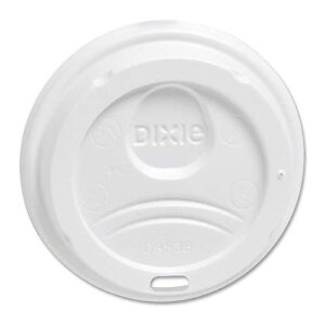 DXE9538DXPK - Dixie WiseSize, Fits 8 Ounce Hot Drink Cups, White, 100 Lids