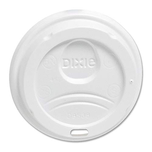 DXE9538DXPK - Dixie WiseSize, Fits 8 Ounce Hot Drink Cups, White, 100 Lids