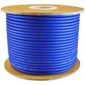 gls audio bulk microphone cable 300' blue mic -300ft signal mike cable