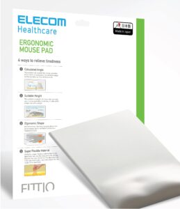 elecom mp-116wh mouse pad wrist rest fittio gel material high white