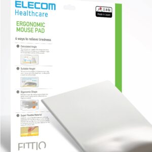 Elecom MP-116WH Mouse Pad Wrist Rest FITTIO Gel Material High White