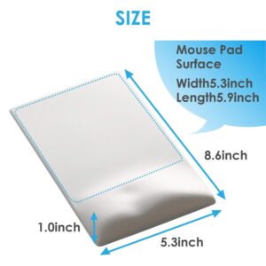 Elecom MP-116WH Mouse Pad Wrist Rest FITTIO Gel Material High White