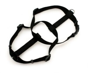 aspen pet nylon harness, black, 3/8" x 8-14"