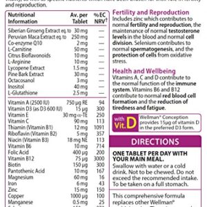 Vitabiotics Wellman Conception Tablets 30 Capsules