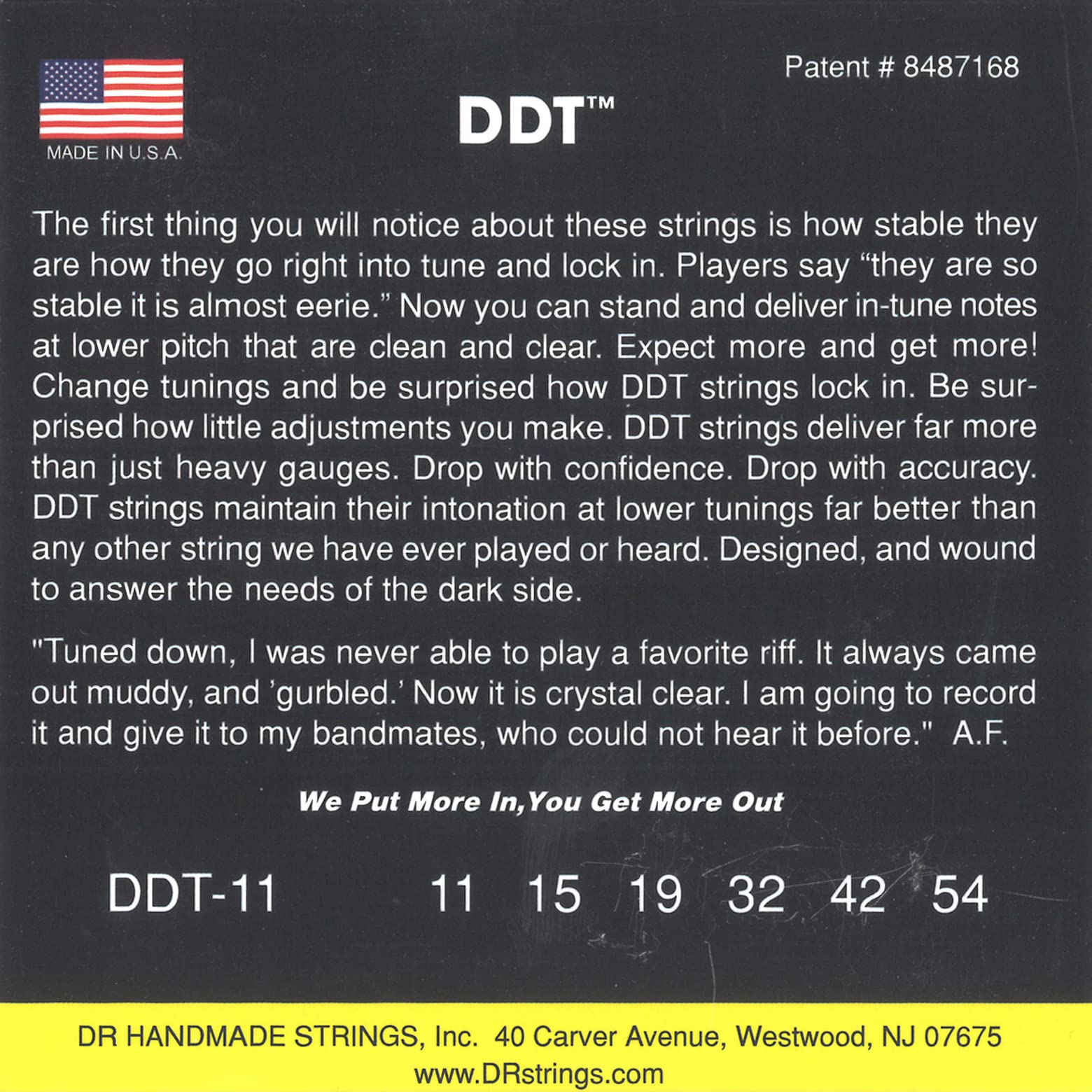 DR Strings DDT Electric Guitar Strings (DDT-11)