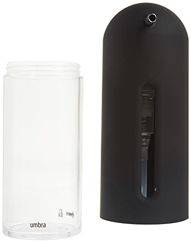 Umbra - 330190-040 Penguin Pump, Kitchen Soap Dispenser, Also Works with Hand Sanitizer, 12 oz (355 ml), Black