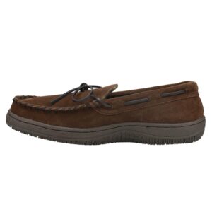 l.b. evans men's marion moccassin, chocolate, 12 m us