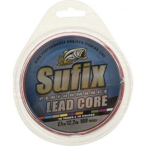 sufix performance lead core 100 yards metered fishing line (27-pounds)