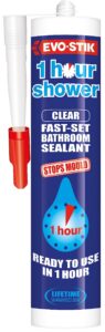 evostik 1hsclear 1 hour shower sealant 310ml - clear