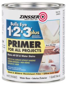 zinsser rust-oleum 249933 1-2-3 plus, 1 quarts (pack of 1), white, 11 fl oz