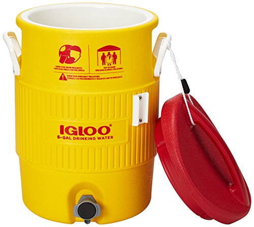 Igloo 385-48153 Heat Stress Solution Water Coolers, 5 gal, Red/Yellow