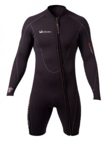 henderson man thermoprene long sleeve 3mm shorty / jacket (front zip) scuba diving wetsuit-medium