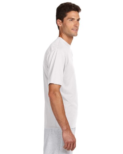 A4 Men's Cooling Performance Crew Short sleeve, White, Large