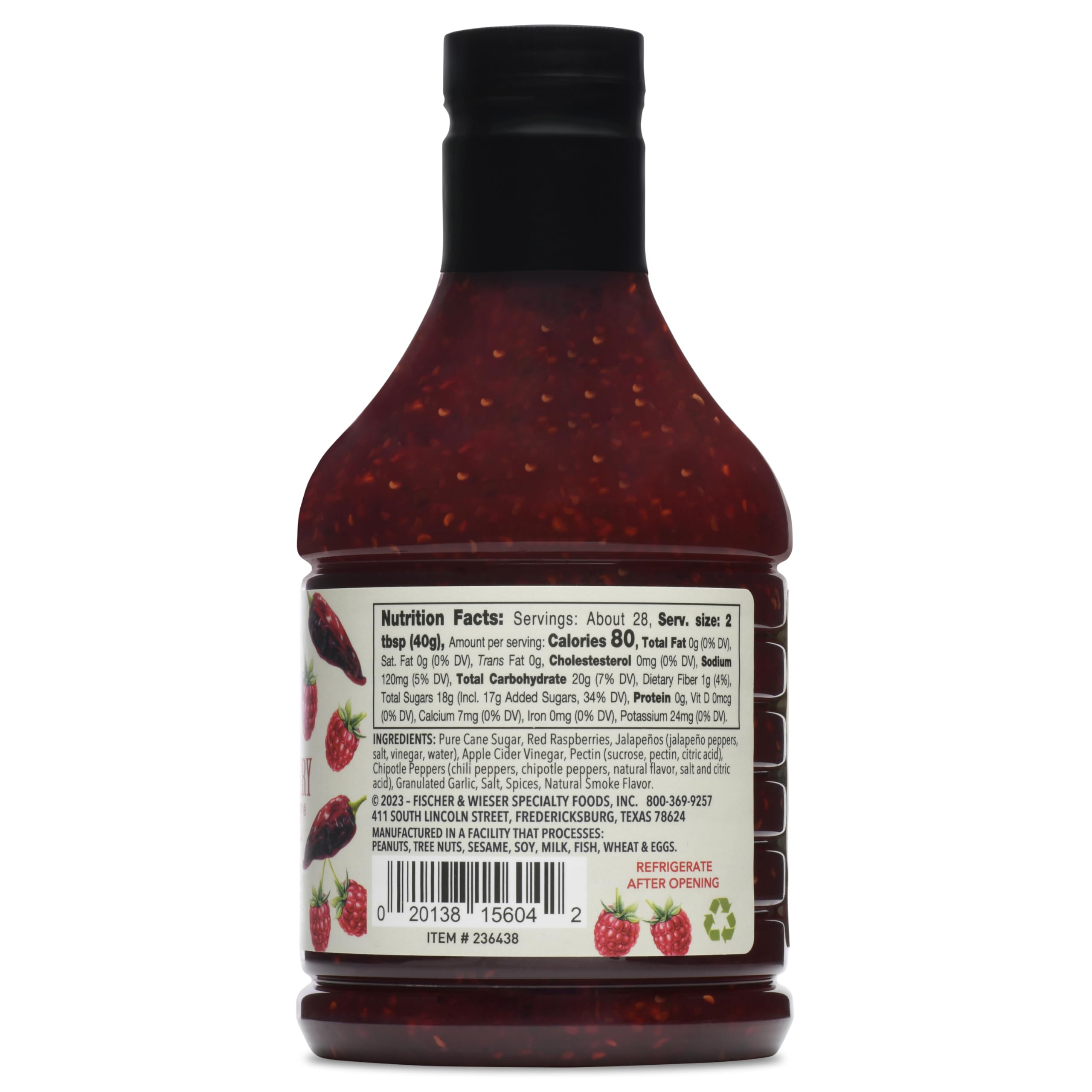 Fischer & Wieser Roasted Raspberry Chipotle Sauce, 40 Oz, Pack Of 2