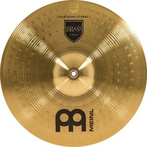 Meinl 16” Marching Cymbal Pair with Straps - Brass Alloy Traditional Finish - Made In Germany, 2-YEAR WARRANTY (MA-BR-16M)