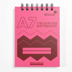 Silvine 160 Page A7 Wirebound Notebooks with Durable Wipe Clean Covers [Assorted Pack of 20],POLYA7AC