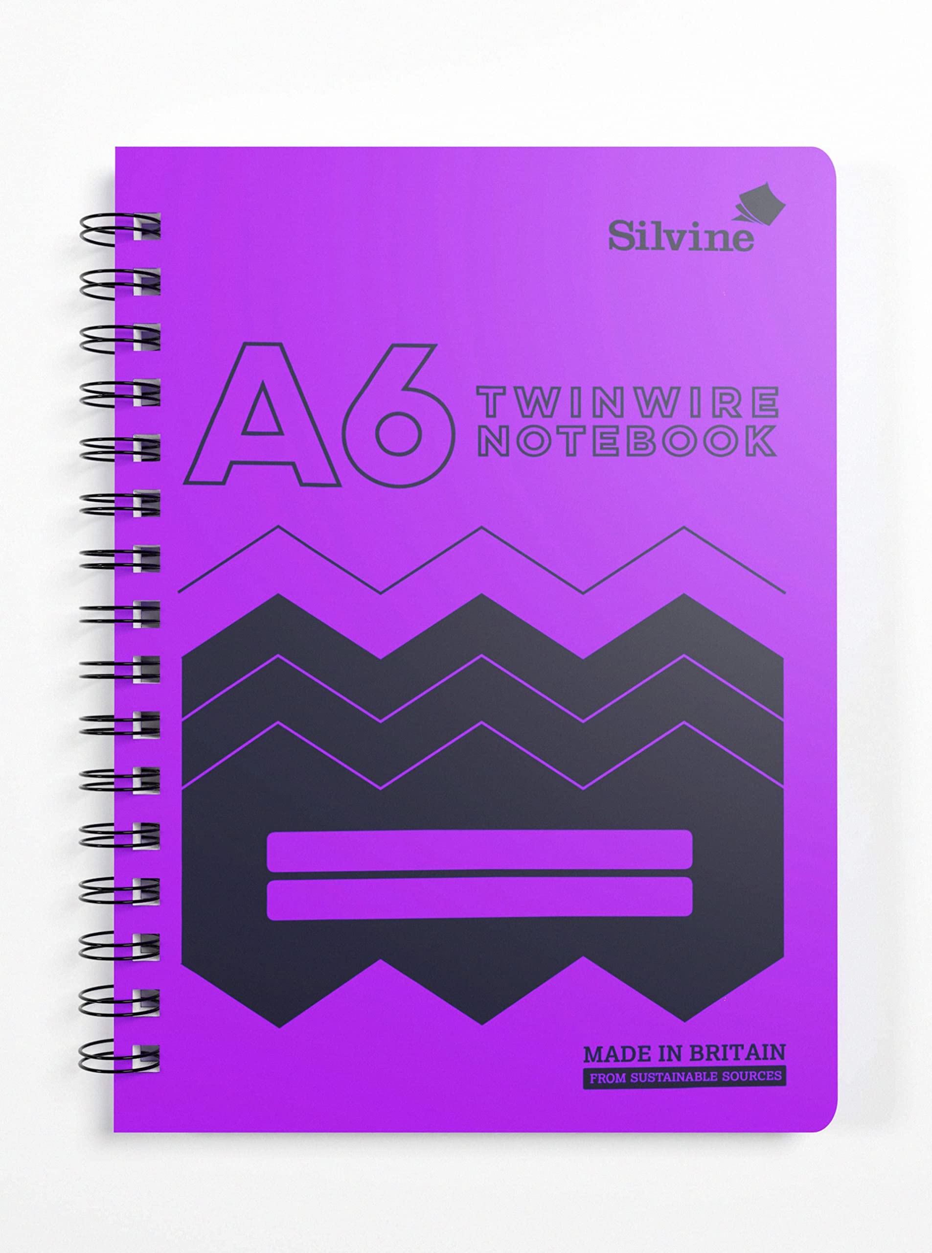 Silvine 160 Page A6 Wirebound Notebooks with Durable Wipe Clean Covers [Assorted Pack of 10]