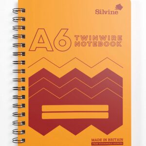 Silvine 160 Page A6 Wirebound Notebooks with Durable Wipe Clean Covers [Assorted Pack of 10]