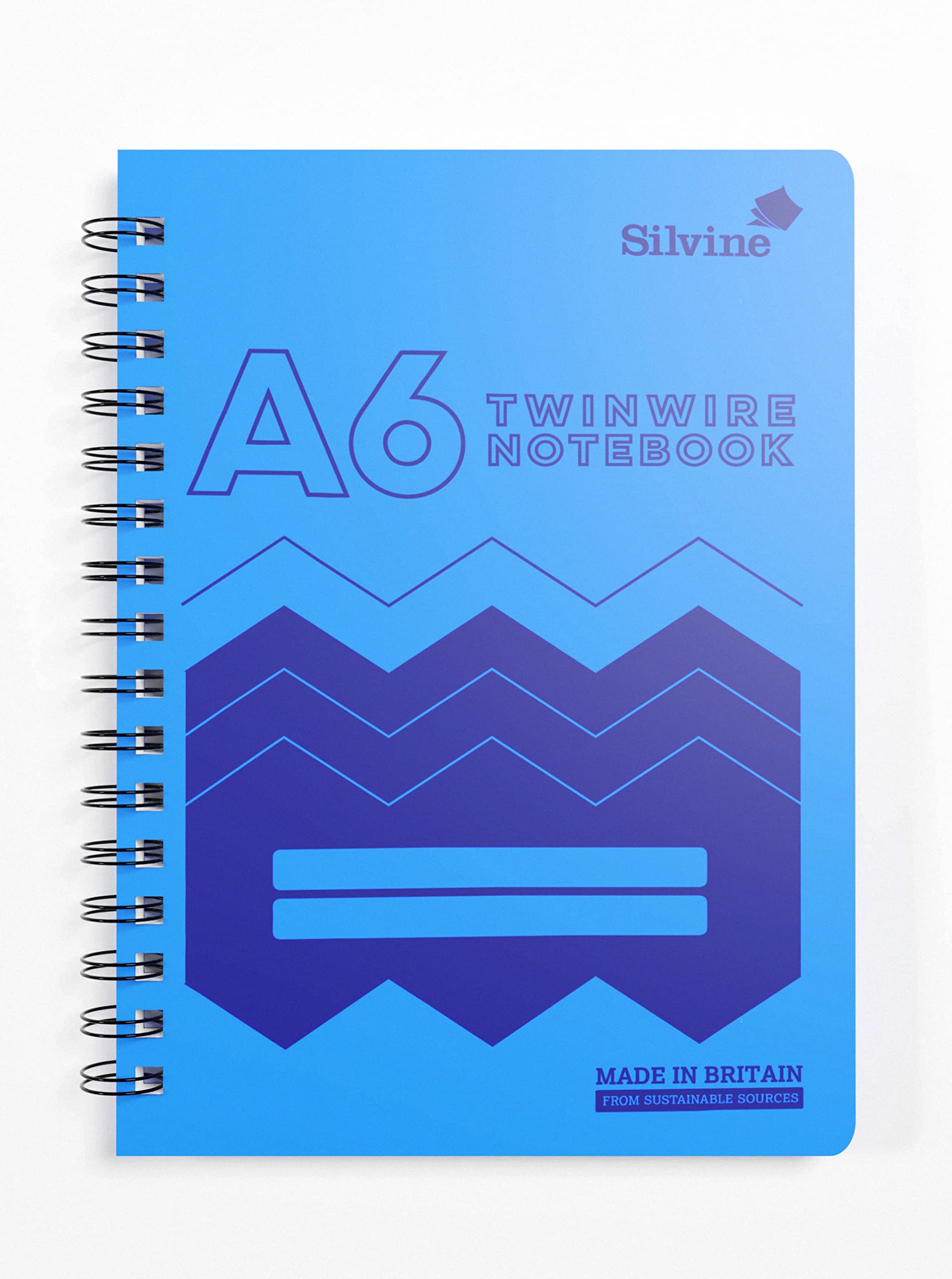 Silvine 160 Page A6 Wirebound Notebooks with Durable Wipe Clean Covers [Assorted Pack of 10]