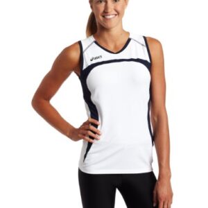 ASICS Ace Sleeveless Jersey - Women's ( sz. XL, White/Navy )