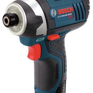 BOSCH PS41-2A 12V Max 1/4-Inch Hex Impact Driver Kit with 2 Batteries, Charger and Case,Blue