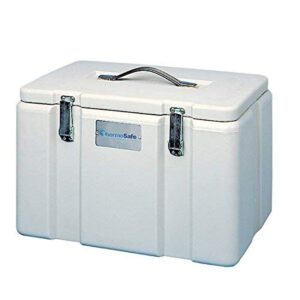 cole-parmer 372020 thermosafe 390 dry ice storage insulated field carrier, polyethylene, 1 cu ft