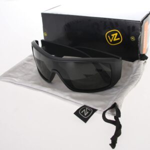 VonZipper Comsat Sunglasses,Black Satin Frame/Grey Lens,one size