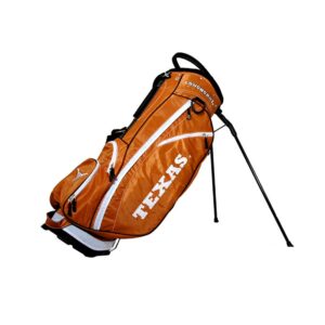 team golf ncaa texas longhorns fairway golf stand bag fairway golf stand bag, lightweight, 14-way top, spring action stand, insulated cooler pocket, padded strap, umbrella holder & removable rain hood