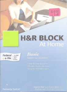 h&r block at home