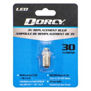 dorcy 30-lumen 3-volt led replacement bulb with 10-year lifespan, (41-1643)