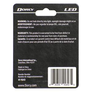 Dorcy 30-Lumen 3-Volt LED Replacement Bulb with 10-year Lifespan, (41-1643)