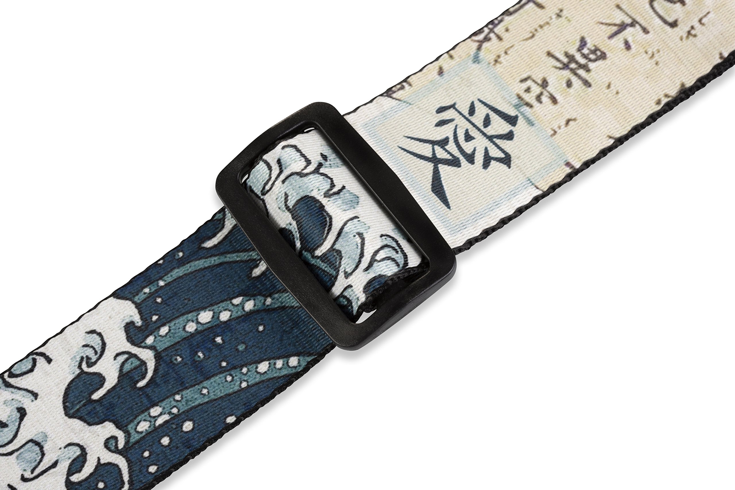 Levy's Leathers 2" Wide Polyester Guitar Strap with Genuine Leather Ends; Koi Fish Motif (MPD2-016)