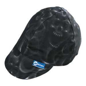 miller genuine arc armor ghost skulls welding cap 7-3/8" - 230544