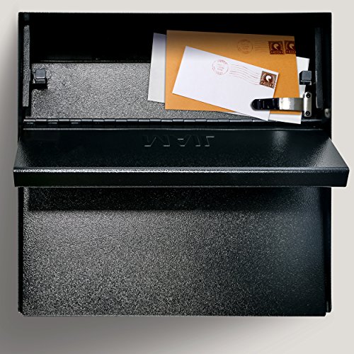 Mail Boss 7162 Metro, Black High Capacity Wall Mounted Locking Security Mailbox,Medium